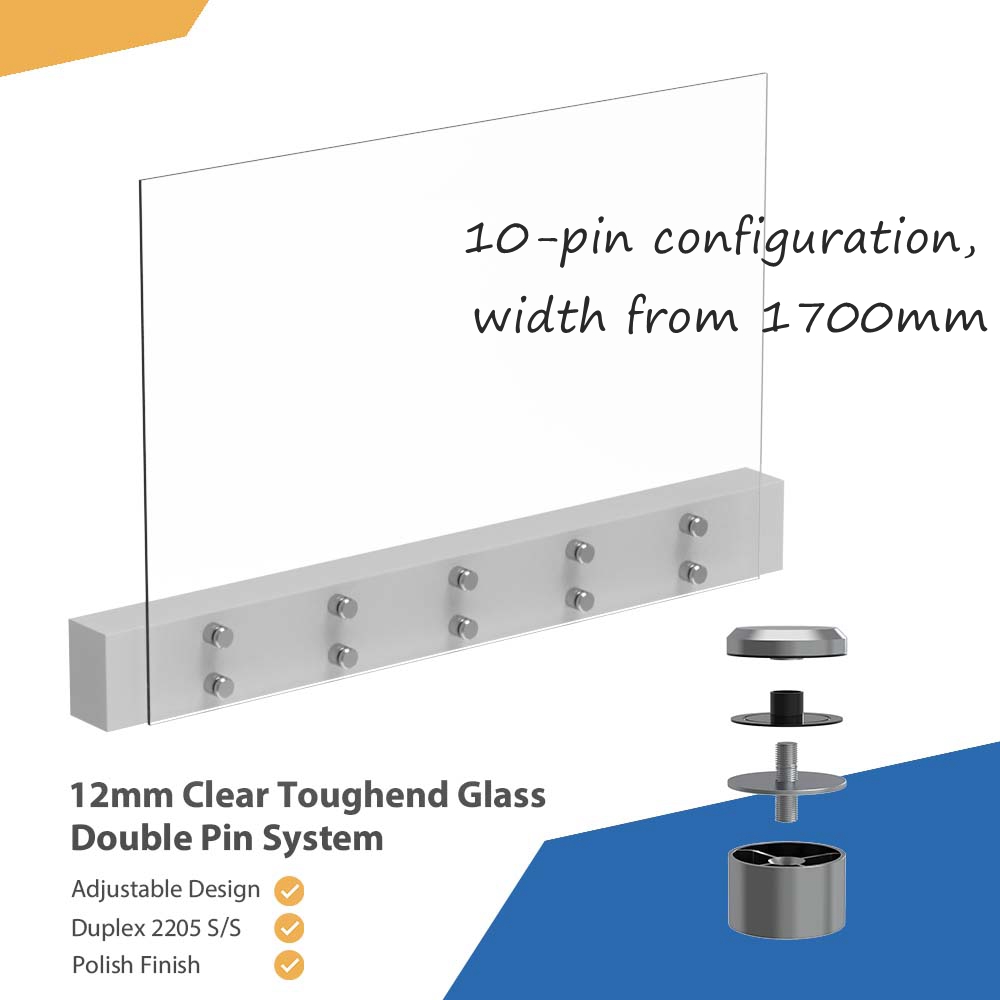 811 Series Double Pin Glass Balustrade System