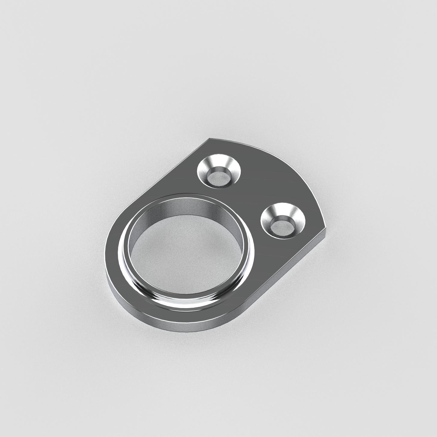 Wall Flange for 38.1mm Dia Top Capping Rail