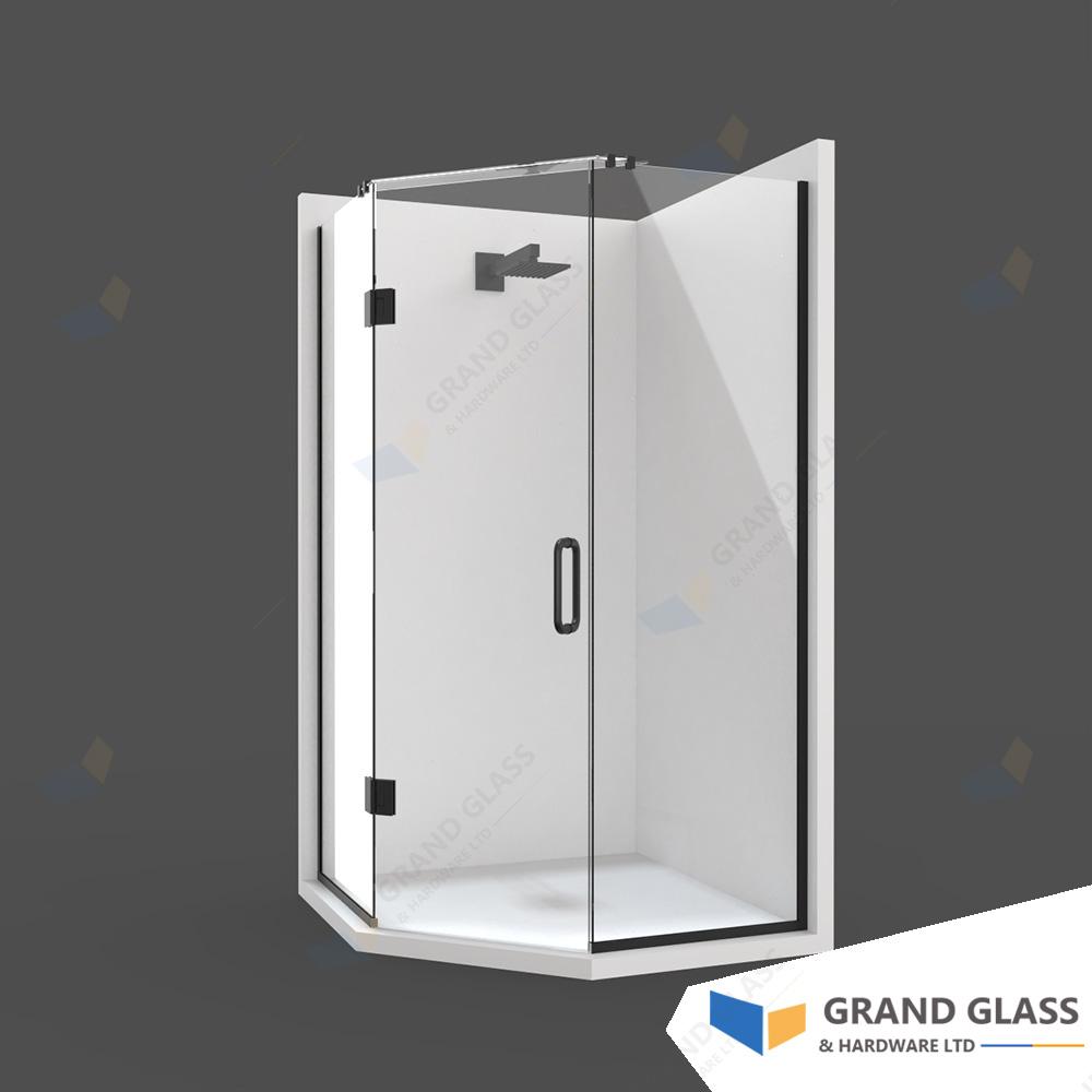 Hinged Door Shower Unit - Angle